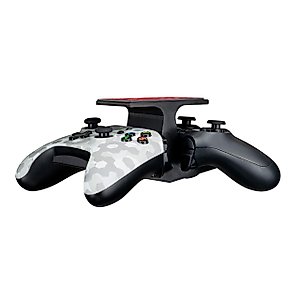 BRAINWAVZ [EOL] The Dock - Dual Game Controller Holder Under The Desk Mount for Xbox Series X, One, PS5, PS4, Switch, Streelseries, PC Gamepad & More, No Screws, Easy to Install, Black [EOL]
