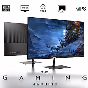 HP G3 Gaming Desktop PC, Intel Core i7 6th Gen, GT 1030 Graphics, 16GB RAM, 480GB SSD | 2TB HDD, RGB Keyboard Mouse, RGB Headphone, Webcam, New Dual MTG 24 inch Monitor Win 10 Pro (Renewed)