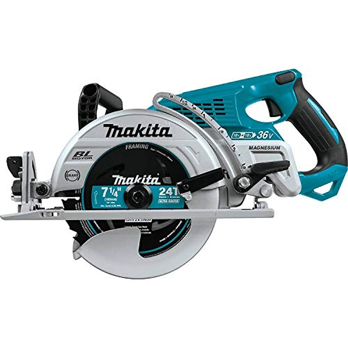 Makita XSR01Z 18V X2 LXT Lithium-Ion 36V Brushless Cordless Rear Handle 7-1/4" Circular Saw, Tool Only (Renewed)