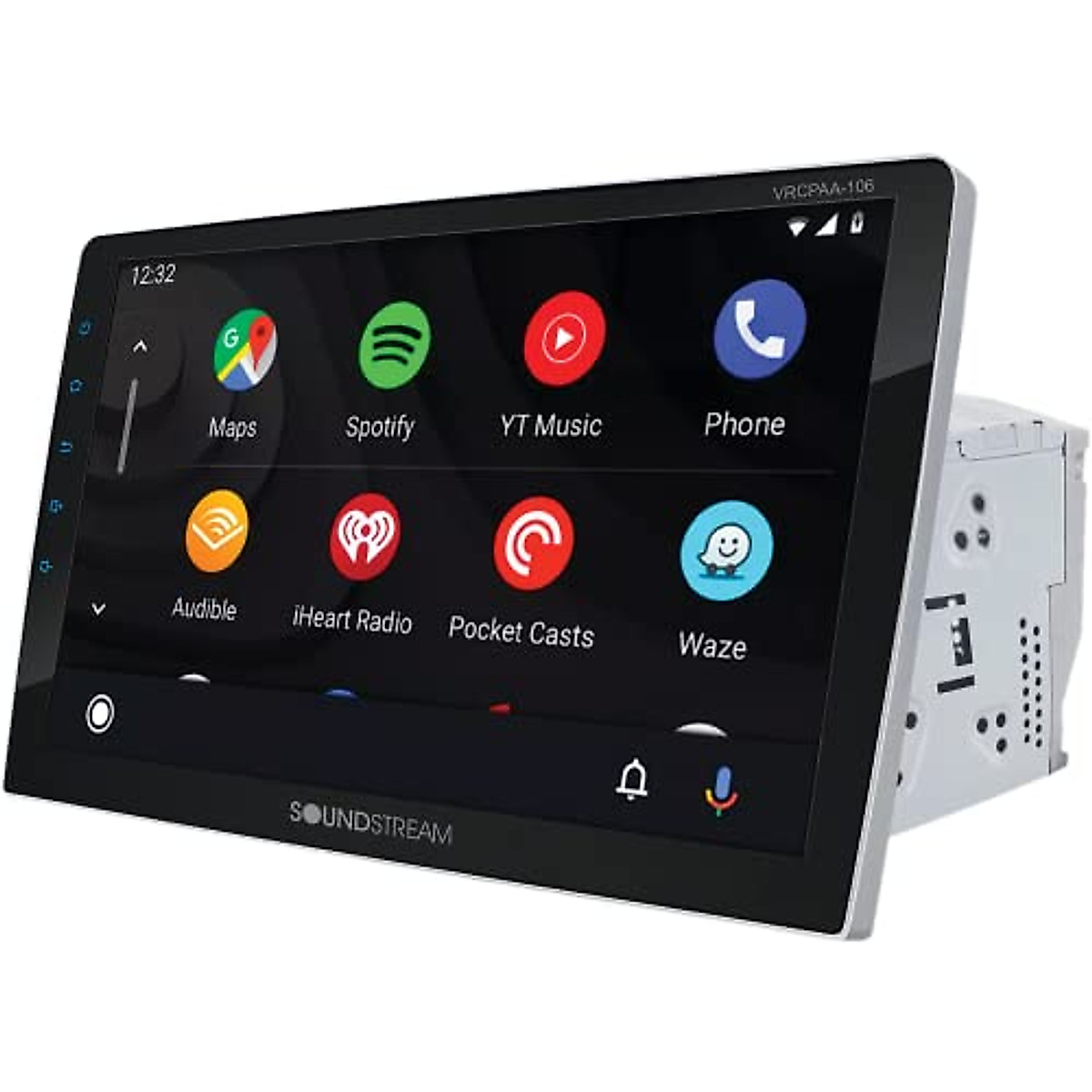 SOUNDSTREAM Double Din Car Stereo | Touchscreen 10 .6 Inch Car Radio Multimedia Player w/Apple CarPlay Android Auto Bluetooth Mirror Link | Touch 10” Car Audio Receivers Supports USB SD AUX Camera