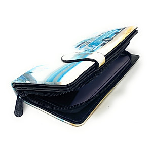 Shag Wear VW Van Surfin USA Road Trip Summer Beach Wallet for Women and Teen Girls Vegan Faux Leather 7"