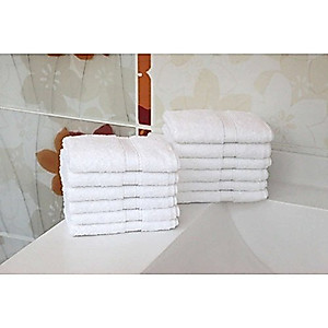 Linum Home Textiles Luxury Hotel Collection 100% Turkish Cotton Terry Washcloths (Set of 12)