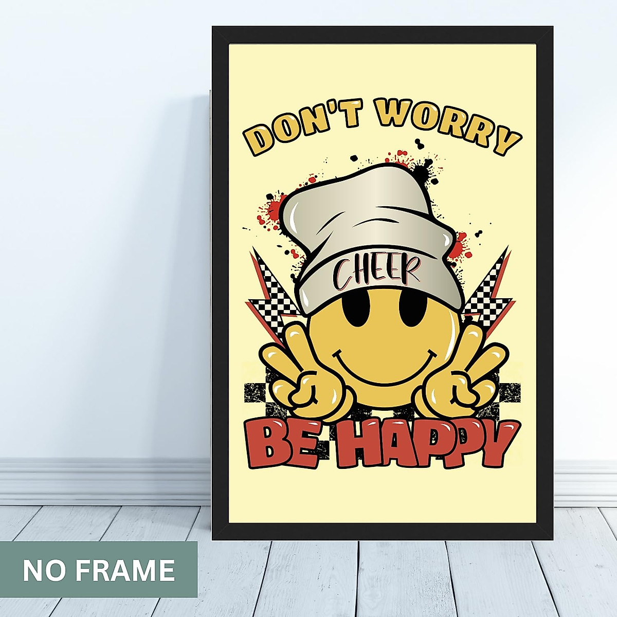 Retro Wall Art for Room Aesthetic, Cute Posters, Cute Wall Decor, Retro Wall Decor, 70 Room Decor, Retro Poster for Kitchen, Bedroom, Dorm Room, Apartment (Unframed)