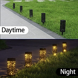 FIESTREL 10Pcs Solar Lights Solar Path Lights Outdoor Waterproof LED Garden Lights ，Decorative Landscape Lighting Automatic Led for Patio, Yard and Garden