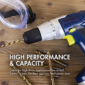 Tenergy 4/5 SubC 1.2 Volts 1300mAh NiCD Rechargeable Batteries with Tabs, Flat top, 15 Pack