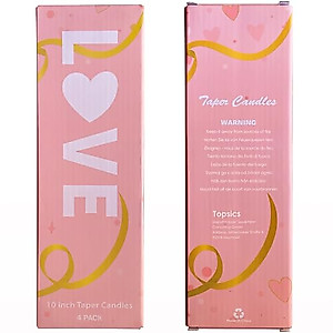 Topsics Taper Candles Blue, Spiral Twisted Taper Candles Set of 4, Unscented Taper Candlesticks 10 inch Tall, Home Decor Wedding Decorations,Valentines Day Taper Candles