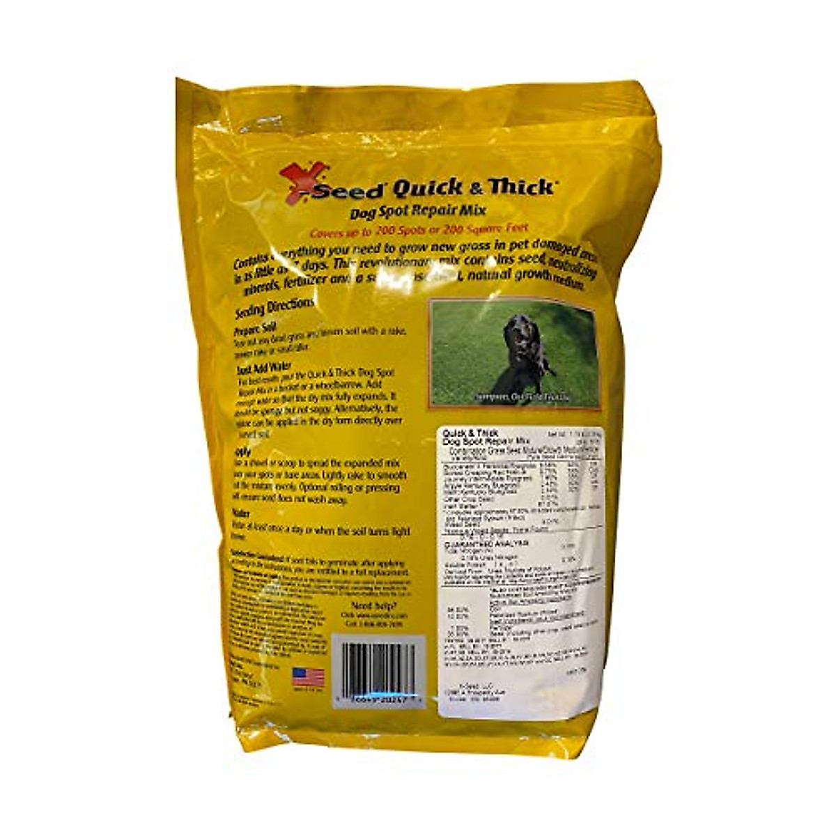X-Seed Quick and Thick Dog Spot Lawn Repair Mix, 1.75-Pound
