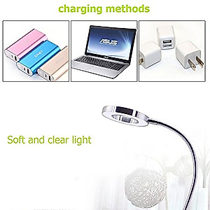 Simlug Magnifying Glass Lamp, Magnifying Light Table Base Holder USB Powered Portable Clamp Table Base Holder Desk Magnifier Lamp Ideal for Eyebrow Tattoo Tattoo