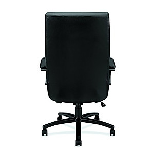 HON Validate Big and Tall Executive Chair - Leather Computer Chair for Office Desk, Black (HVL685)