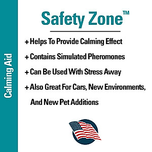 Vet Classics Safety Zone Calming Spray for Dogs with Anxiety – Herbal Anxiety Calming Spray – Dog Calming Spray for Nervousness, Grooming, Fireworks, New Environments – 8 Fl. Oz.