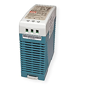 TRENDnet 60 W Single Output Industrial DIN-Rail Power Supply, Universal AC Input, Extreme -20 to 70 °C (-4 to 158 °F) Operating Temp., Ti-M60204, Blue