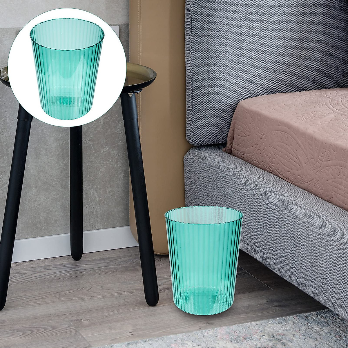 Transparent Trash Can Household Trash Can Large Capacity Garbage Can Waste Bucket Waste Paper Bucket Toilet Paper Bucket Bedroom Waste Can Simple Style Garbage Bucket Trash Bin