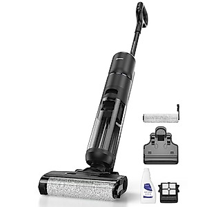 Qualelec Q12 MAX Portable All in One Smart Cordless Wet Dry Vacuum Cleaner and Mop,Long Run Time, Lightweight Hardwood Floors Cleaner for Sticky Messes and Pet Hair.