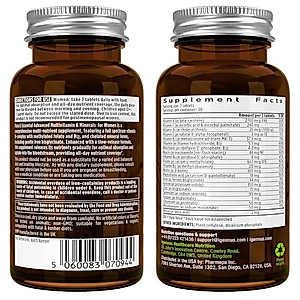 Advanced Women's Multivitamin, Methylated Folate for MTHFR, Clean Label & Vegan, with Iron, Non-GMO, Sustained Release, 60 Tablets, by Igennus