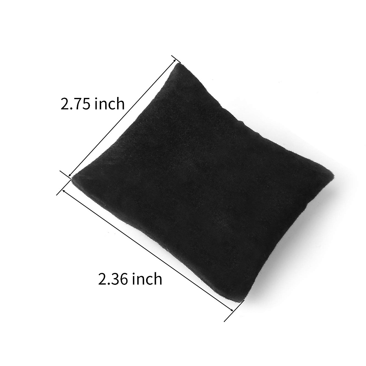 Golden Pearl 6pc-Velvet Small Bracelet/Watch Pillow Jewelry Displays (Black)