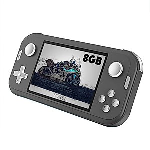 Handheld Game Console 3.5inch Mini Retro Gaming Player 700 Classic Games Rechargeable Game Consoles Box for Kids Boys Children (Gray)