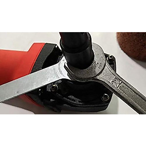 Set of 4 Pieces Non-woven Abrasive Flap Wheel P60 P120 P180 P400 fits metabo burnisher Hand Held burnishing machine also fit 5/8"-11 Thread grinder polisher (grinder collar between 41-48 MM)