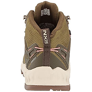 KEEN Women's NXIS Evo Mid Height Waterproof Fast Packing Hiking Boots, Olive Drab/Silver Birch, 7