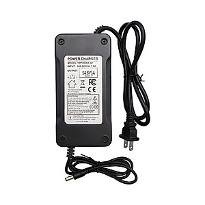 54.6V 3A Lithium Battery Charger for 48V 13s Batteries Pack DC 5.5×2.1mm Plug with a 5.5×2.5mm tip