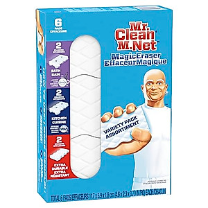 Mr Clean Magic Eraser Variety Pack Assortment Cleaning Pads, 6 count