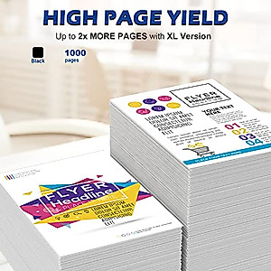 DOUBLE D Compatible 902XL Black Ink Cartridges Replacement for HP 902 902XL Black (Upgrade Chip) for HP OfficeJet Pro 6978 6962 6968 6975 6960 6970 6950 6954 6979 6951 Printer (2 Black)