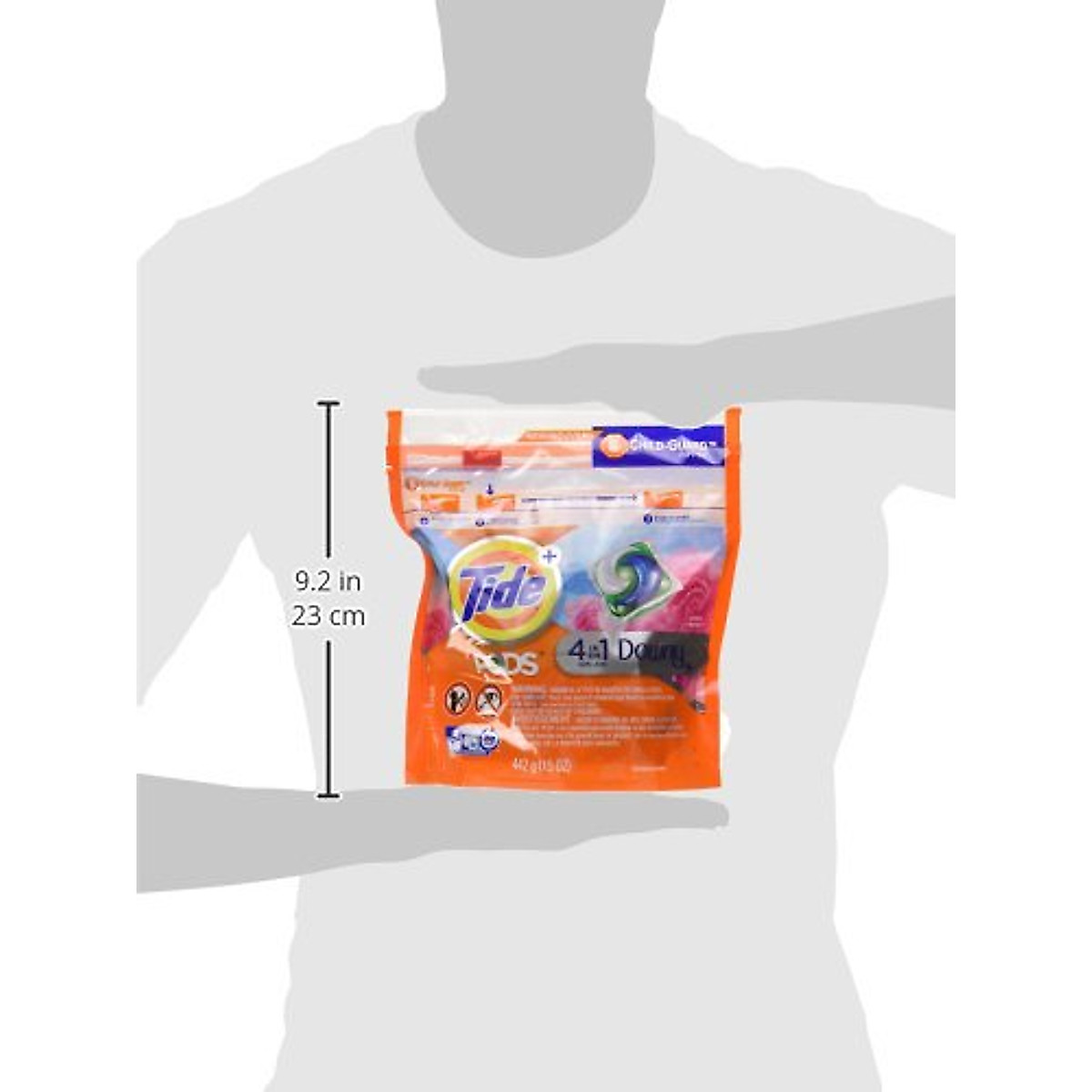 Tide PODS with Downy, Liquid Laundry Detergent Pacs, April Fresh, 15 Count