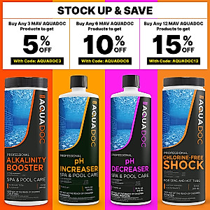 AquaDoc pH Increaser for Hot Tub - pH Up for Hot Tub Spa - pH Increaser Hot Tub Chemicals - Balance Your pH Up and Down Levels Effectively - Adjust pH Levels for Indoor & Outdoor Hot Tub Maintenance