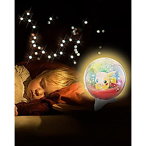 Make Your Own Night Light Kit for Kids - Light-Up Easter Egg Terrarium Craft Kit for Pokemon - Arts & Crafts Activities Kit - Bedroom Decoration Easter Gifts for 4 5 6 7 8-12 Year Old Kids- Yellow