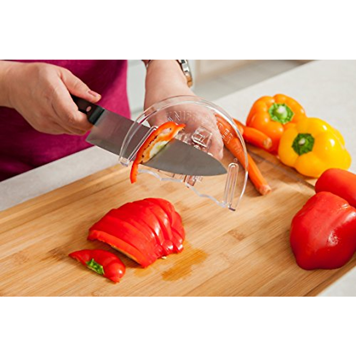 Knife Glider Kitchen Home Hand Finger Guard Protector Shield Chopping Cutting Slicing Peeling Multi Food Cooking Preparation Tool