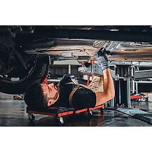 DULFINE Safety Work Gloves MicroFoam Nitrile Coated-3 Pairs Pack,Seamless Knit Nylon Glove with Black Micro-Foam Nitrile Grip,Ideal for General Purpose,Automotive,Home Improvement,Painting(Large)