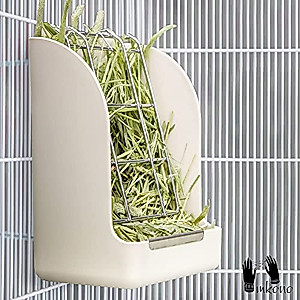 Mkono Hay Feeder Less Wasted Hay Rack Manger for Rabbit Guinea Pig Chinchilla