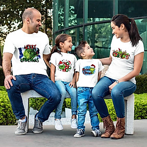 12 Sheets Christmas Iron on Transfers - HTV Vinyl Stickers for DIY T Shirts, Clothes, Backpack, Pillow