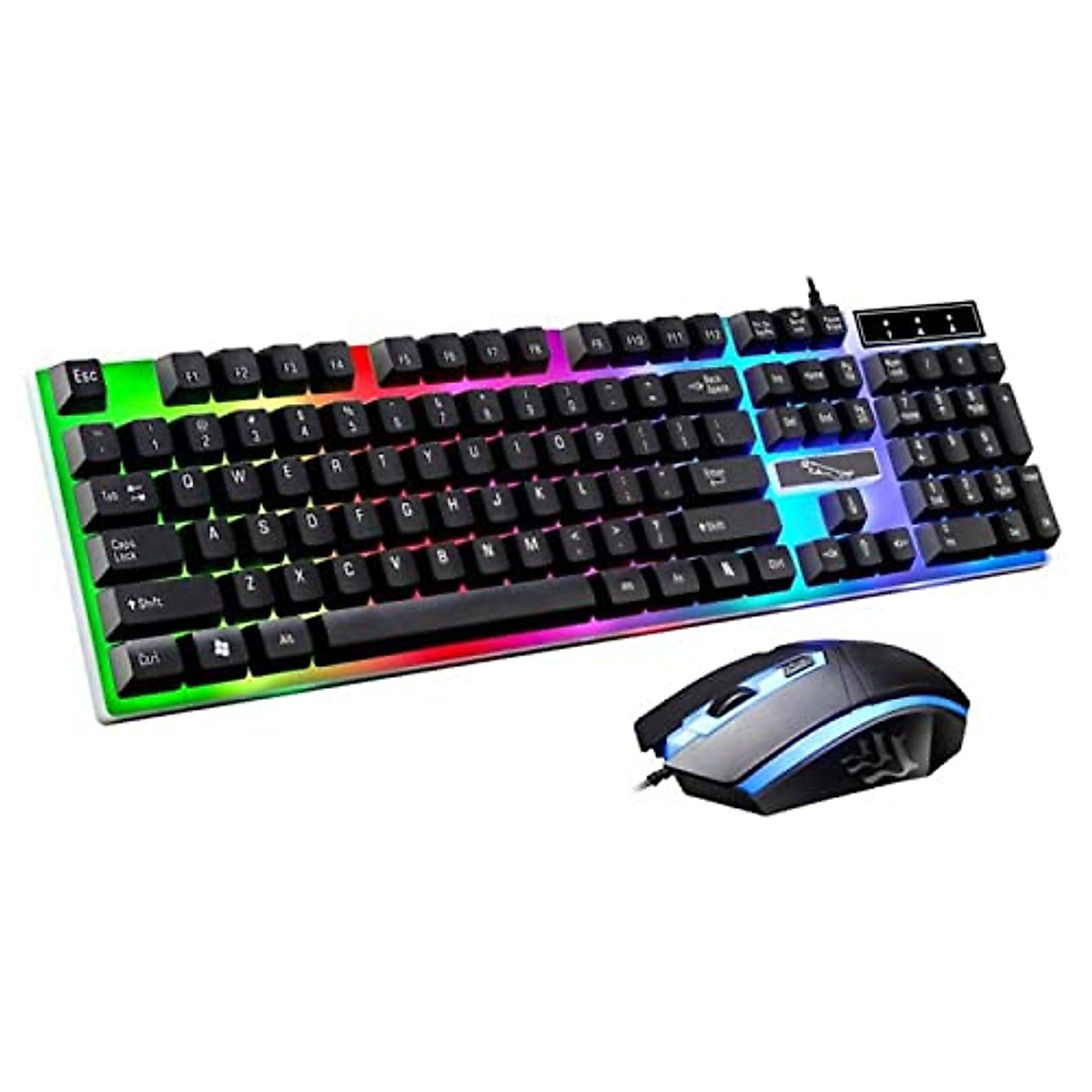 MuYiYi11 Keyboard 1 Set G21 Wired Keyboard Sensitive Plug Play Backlight 1600 Mouse for Computer Gaming Keyboard for E-Sports Computer Peripherals