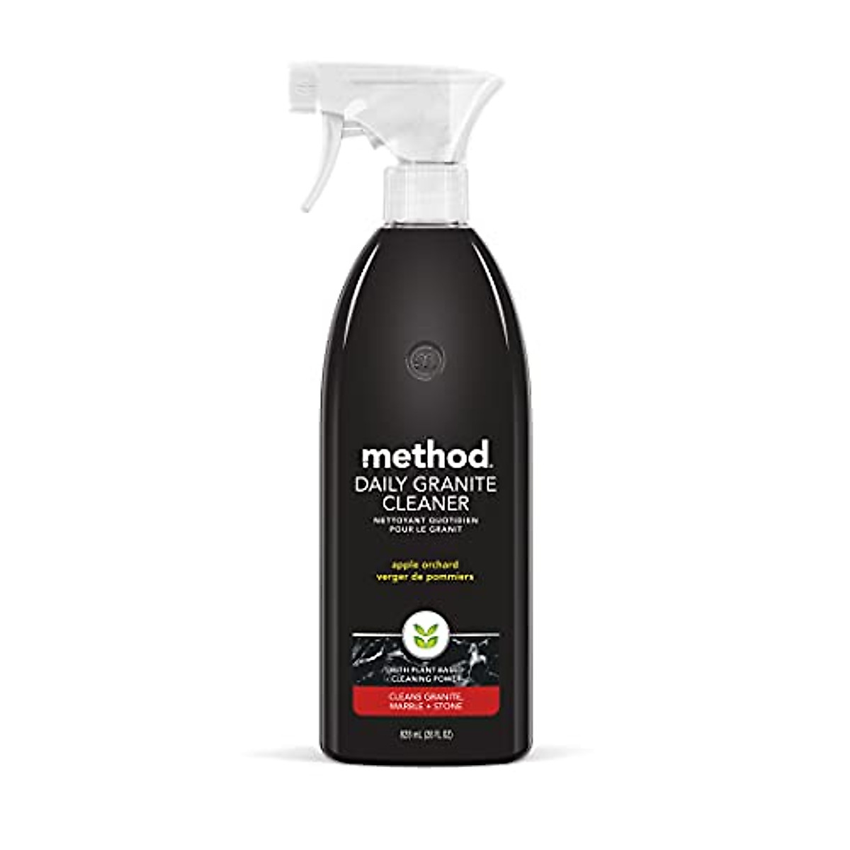 Method Daily Granite Cleaner Spray, Apple Orchard, Plant-Based Cleaning Agent for Granite, Marble, and Other Sealed Stone, 28 oz Spray Bottle (Pack of 1)