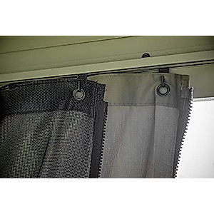 Sojag Accessories Set of 4 12' x 14' Curtains for Messina and Mykonos Outdoor Gazebo Models, Taupe
