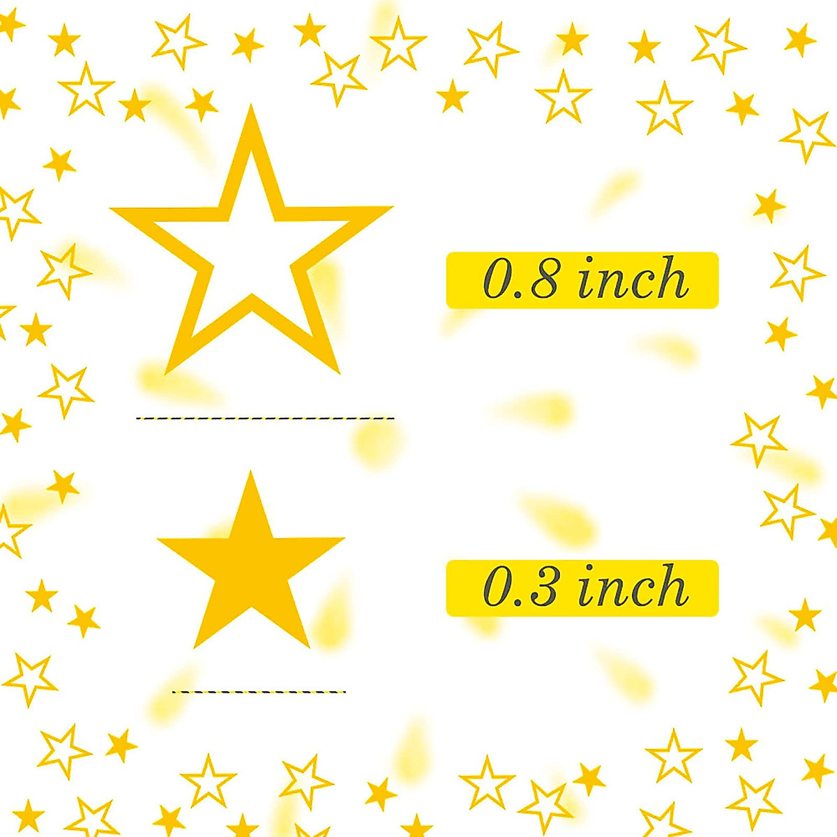 1100Pcs Merry Christmas Gold Star Confetti, Birthday Baby Shower Wedding Christmas Party Decorations,Metallic Foil Glitter Table Confetti Sprinkles