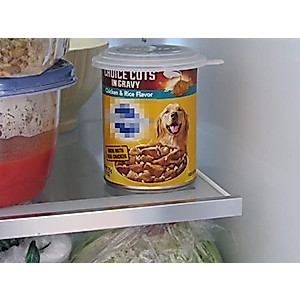 Smarter Seal, Pet Food Can Lids, 4-Pack, Clear Color, For Dog and Cat Food, One Size Lid Fits Most Sizes