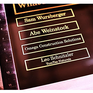 Desk Name Plate with Card Holder | Custom Name Plate | Personalized Desk Plate with Business Card Holder