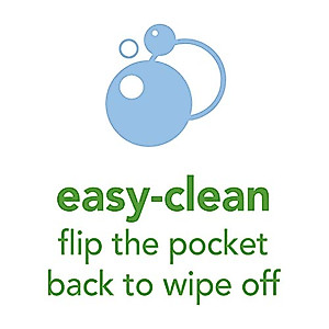 green sprouts Easy-wear Long Sleeve Bib | Waterproof Protection | Flipped Pocket, Soft Material, Easy Clean Smock