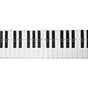 Practice Keyboard & Note Chart for Behind the Piano Keys
