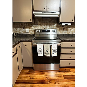 Twisted Anchor Trading Company Dog Kitchen Towels, Dog Gifts for Women - Set of of 5 - Comes in an Organza Gift Bag so It's Ready for Giving