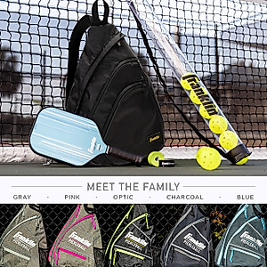 Franklin Sports Pickleball Bags - Pickleball Pro Elite Sling Bag Backpack for Gear + Equipment - Pickleball Bag for Men + Women - Holds Paddles, Pickleballs + Accessories - Elite Nylon Fabric
