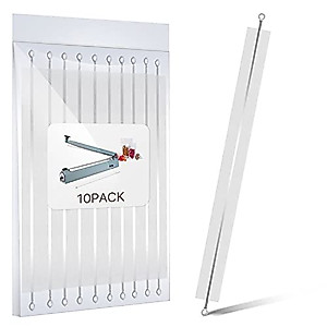 Flexzion Impulse Sealer Replacement Parts Repair Kits for Flexzion Impulse Heat Sealer 600W 20-inch Heat Sealers, PTFE & Heat Seal Strips, Replacement Elements, Pack of 10
