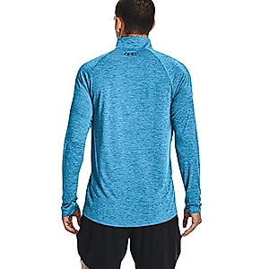 Under Armour Men's Tech 2.0 1/2 Zip-up T-Shirt (XX-Large Tall, Radar Blue/Black - 422)