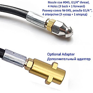 Practical Garden Tools 10m Sewer Drain Water Cleaning Hose，Pipe Cleaner Kit，High Pressure Washer， (Color : for Karcher K)