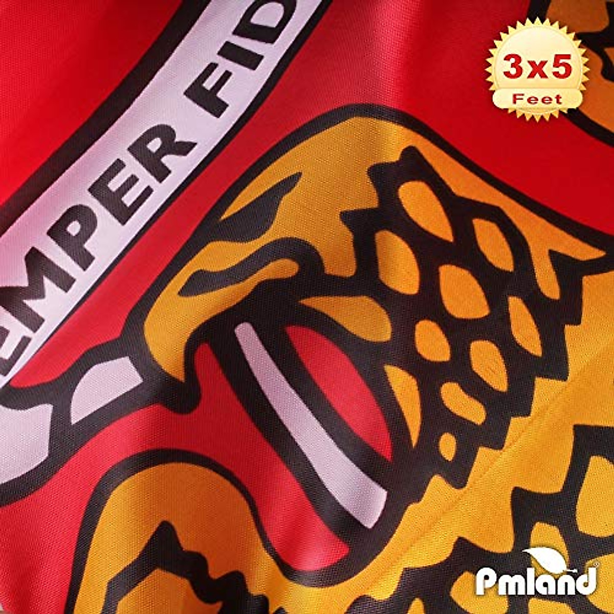 USMC Flag 3x5 ft - Vivid Color Polyester Indoor Outdoor Flag