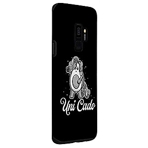 Galaxy S9 Uni Cado, Cute Avocado, Funny Unicorn, Guacamole, Vegan Case