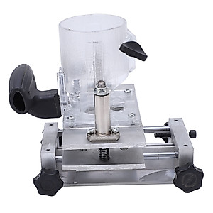 Kadimendium Rotary Tool Plunge Router Attachment Compact Woodworking Router Accurate Stable Wearproof Trimming Router for Woodworking