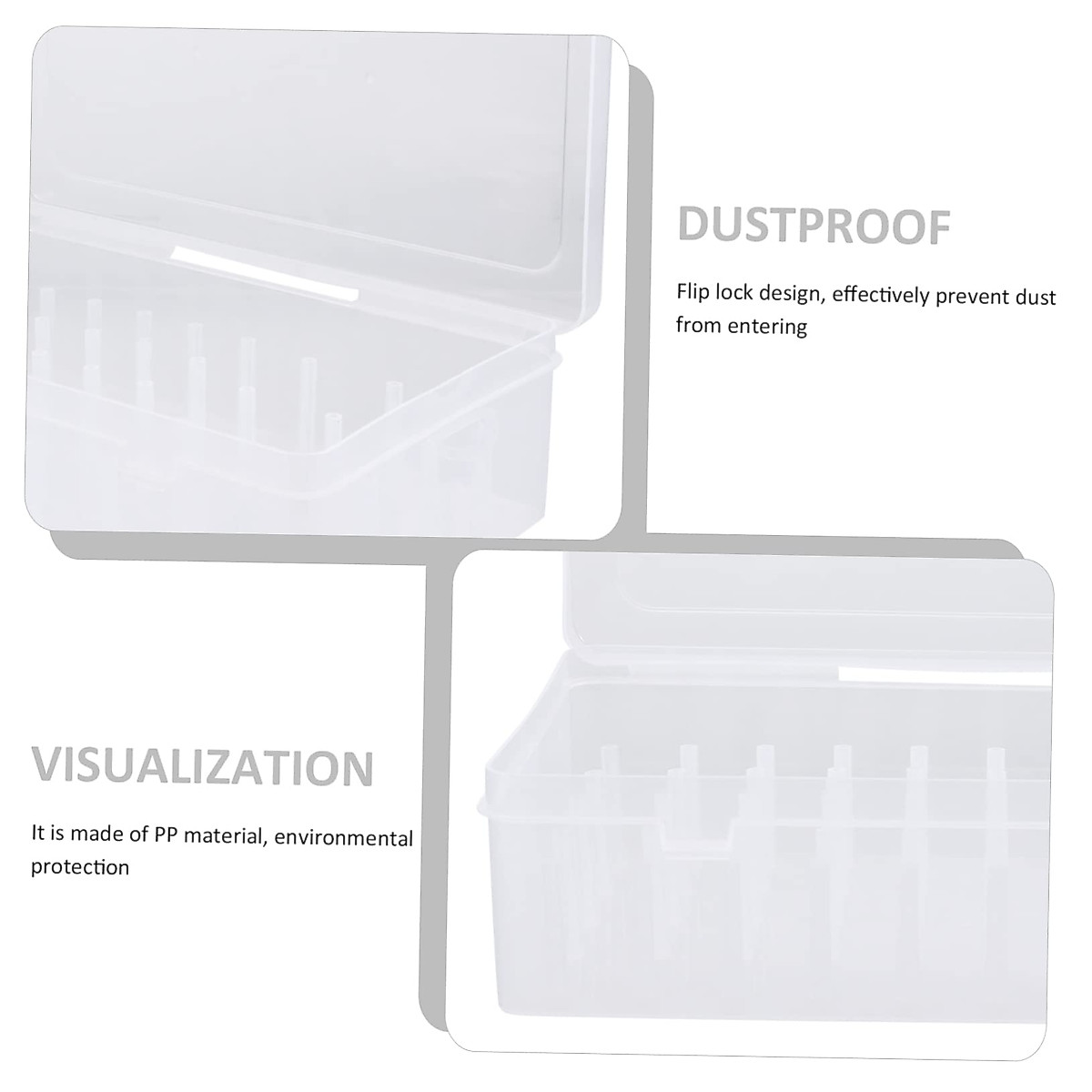 2pcs 42 42 Axis Embroidery Thread Box Bobbin Plastic Desktop