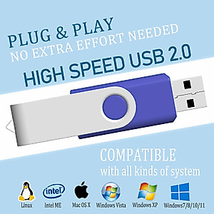 Bundle 4GB 10 Pack + 2GB 10 Pack Flash Drives, 20 Units in Total Gig Stick Jump Drives Bundle